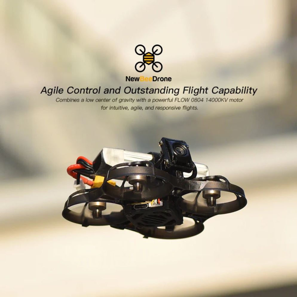NewBeeDrone AcroBee75 HD O4 Pusher 2S BNF with DJI O4 FPV Whoop - ELRS ...