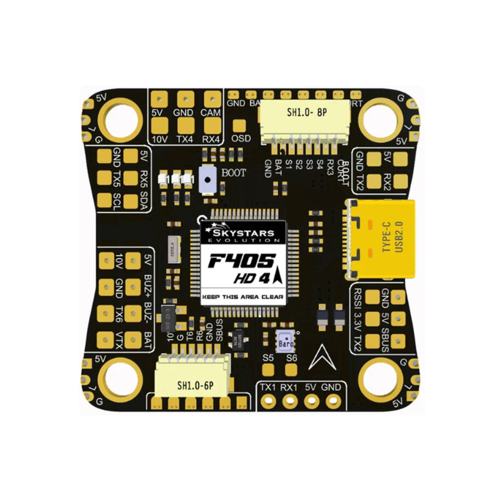 Skystars F405 HD4 FPV Drone Flight Controller - 30x30mm — Pyrodrone