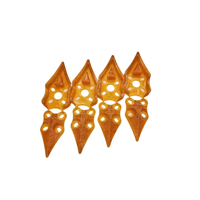 Quadifier Diamondback Arm Guard/Skids 3D Printed TPU - Orange (4 Guard — Pyrodrone