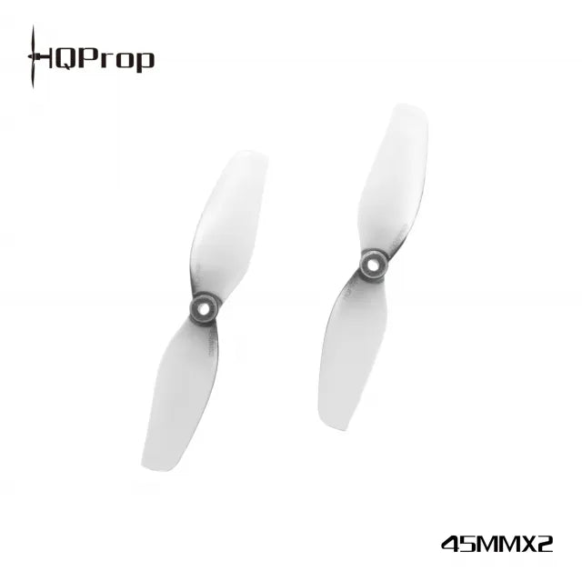 HQ Micro Whoop Prop 45MMx2 PC 1.5mm Shaft (2CW+2CCW) - Grey — Pyrodrone