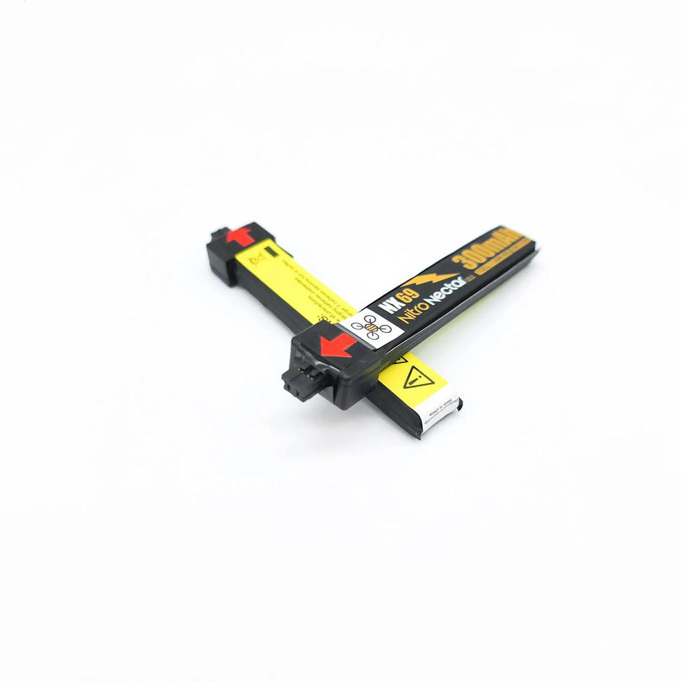 NewBeeDrone Nitro Nectar NX69 300mAh 1S 80C HV LiPo Battery (4 x Batte ...
