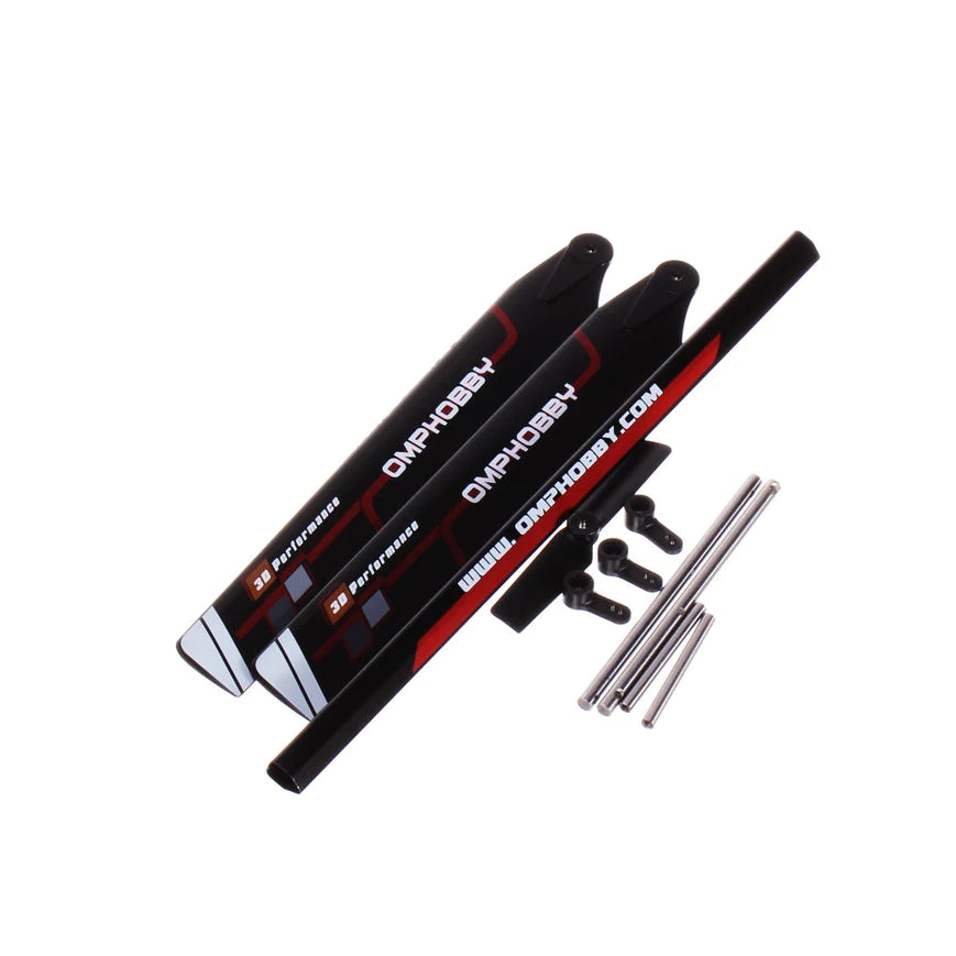 OMPHobby M1 EVO 3D Helicopter Crash Kit - RED — Pyrodrone