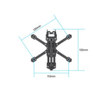 Sub250 Oasisfly25 2.5 Inches HD Freestyle Quadcopter Frame Kit — Pyrodrone