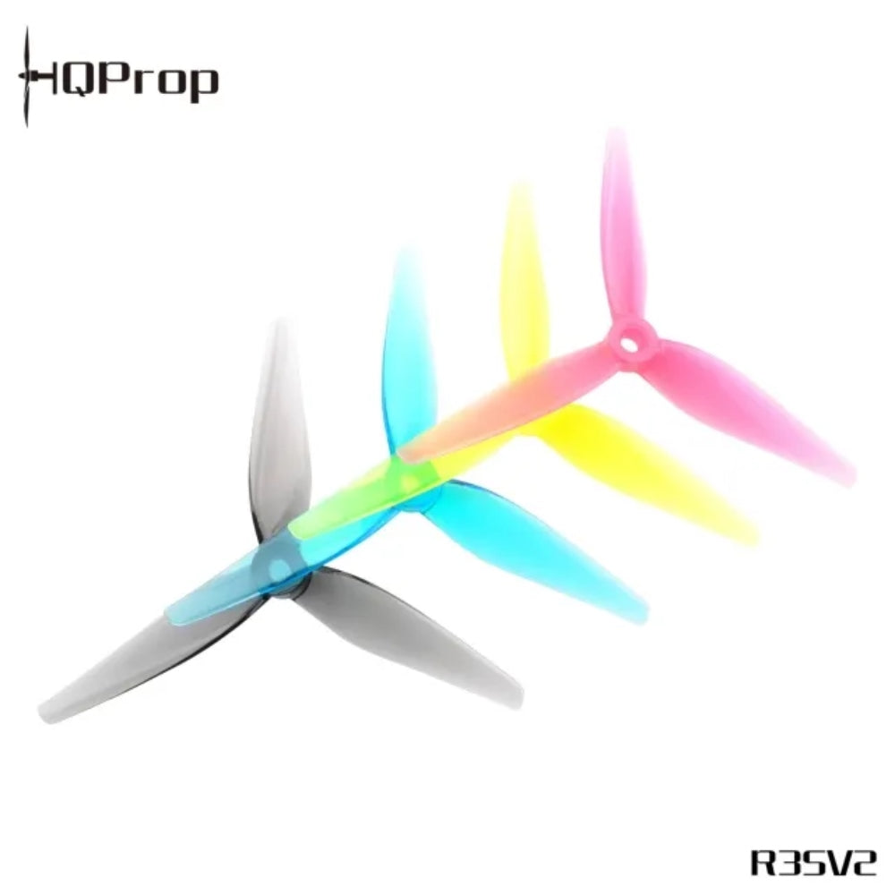 HQ Prop R35 V2 5.1x3.5x3 Tri-Blade 5" Prop (2CW+2CCW) - Choose Color ...