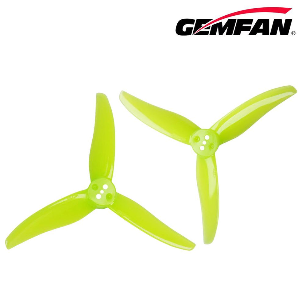 Gemfan Hurricane 3525 Durable Tri-Blade 3.5" Propeller (2CW+2CCW) - Ch ...