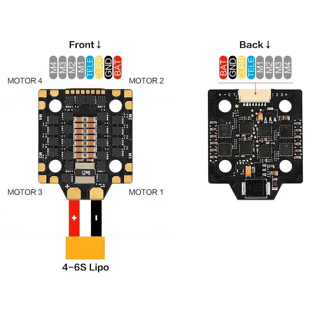 AxisFlying Argus Mini 40A 4-6S BLHeli32 4in1 ESC - 20x20mm