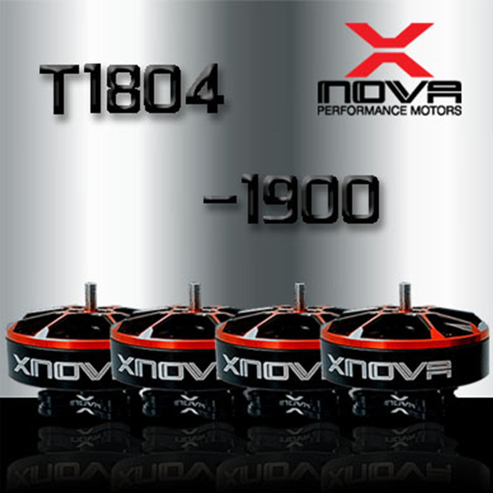 XNova T1804 FPV Racing Series Motor - 1900KV - 4PCS Combo — Pyrodrone