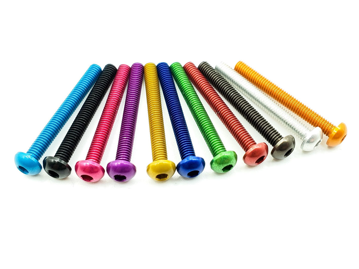 7075 ALUMINUM M3 STACK SCREWS 20mm (5 Pcs.)