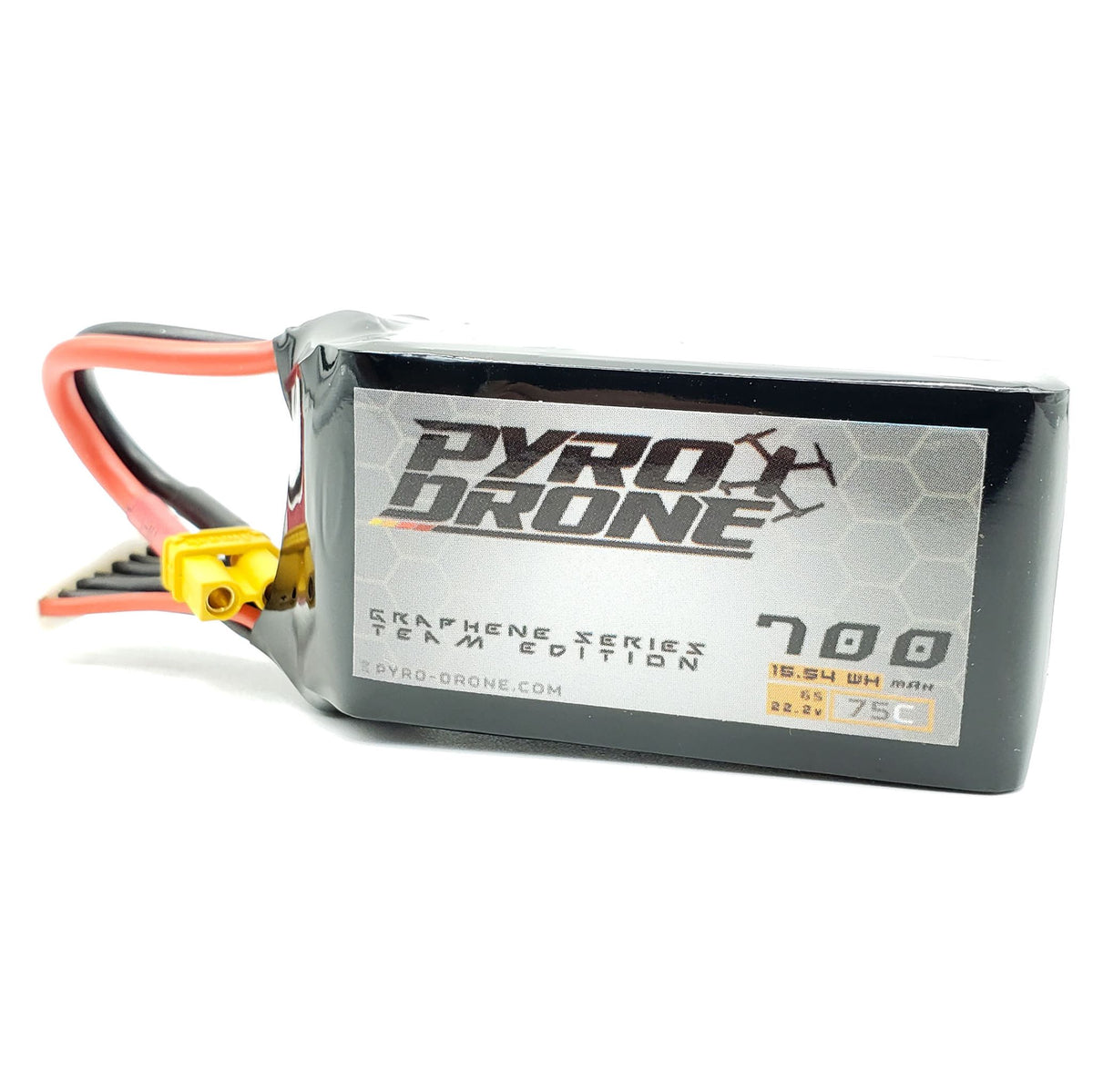 Pyrodrone Graphene 700mAh 6S 22.2V 75C Lipo Battery - XT30