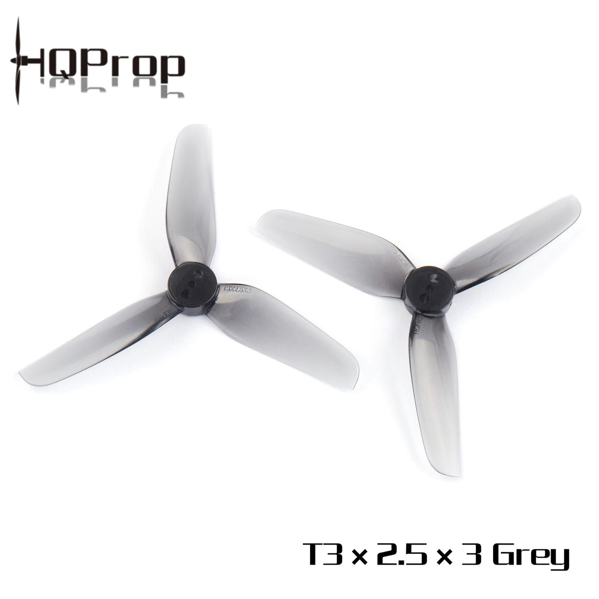 HQ Prop T3X2.5X3 Durable Tri-Blade 3" Prop - Grey — Pyrodrone