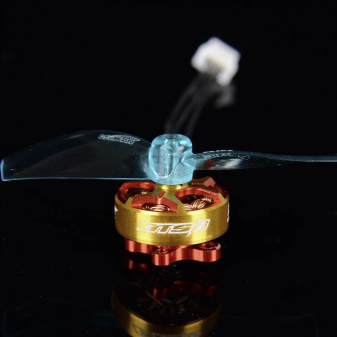 RCINPOWER GTS V3 1003 18000KV Brushless FPV Drone Motor - Gold & Orang ...